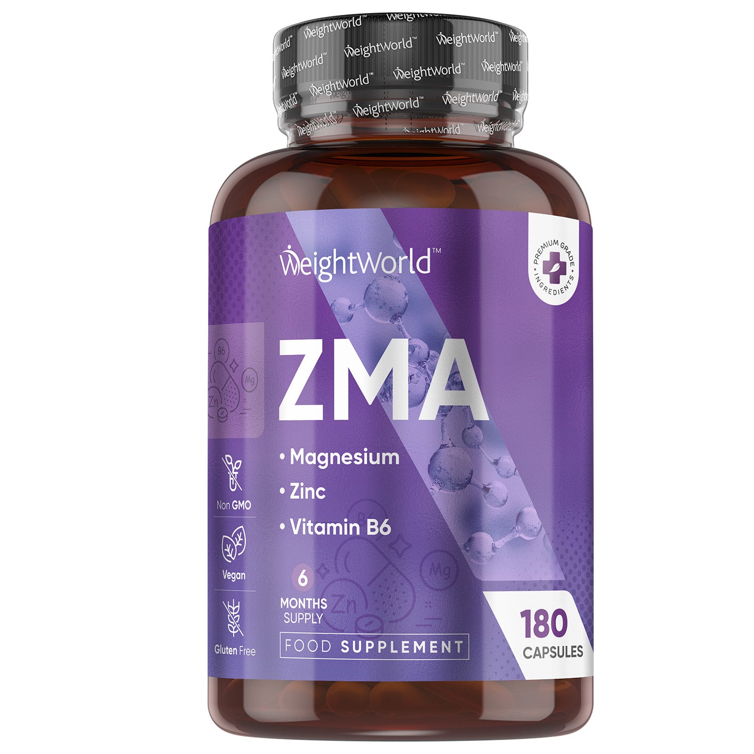 Buy ZMA Capsules | 180 Vegan Capsules | 6-Month Supply | WeightWorld ...